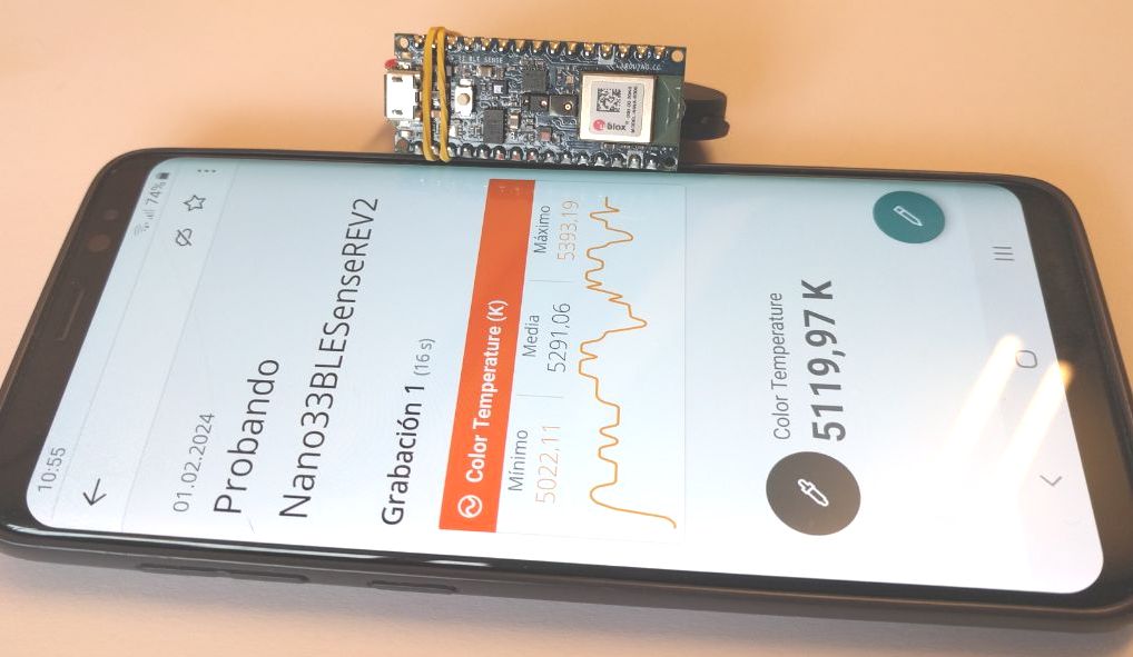 Nova versió d’Arduino Nano 33 BLE Sense REV2 amb Phyphox i Science ...